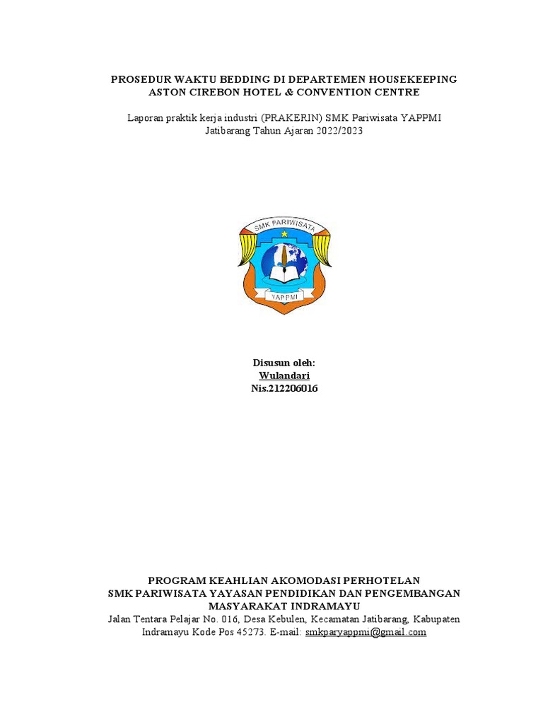 Laporan Prakerin Wulan Aph 2023 1 | PDF