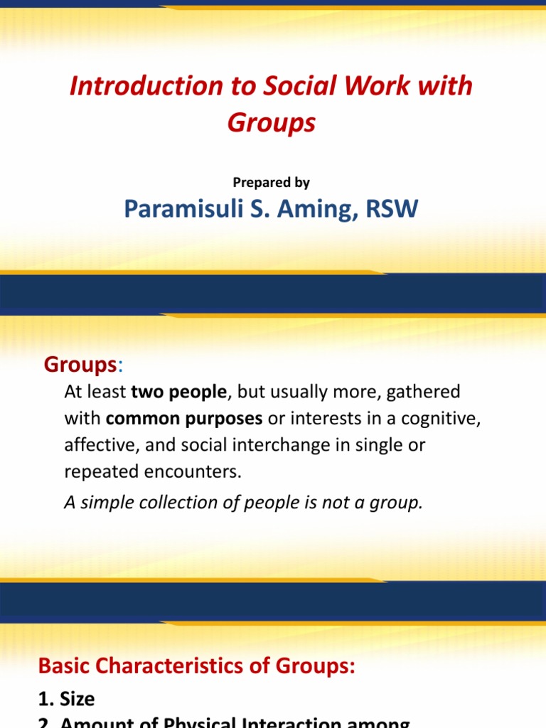 SW Groupwork Methid Working With Groups | PDF | Deviance (Sociology) | Leadership