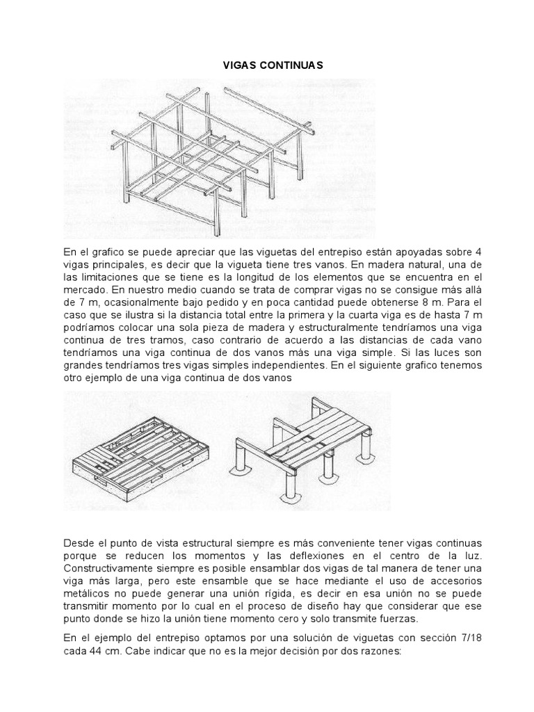 DISEÑO DE VIGAS CONTINUAS | PDF | Viga (Estructura) | Kilogramo
