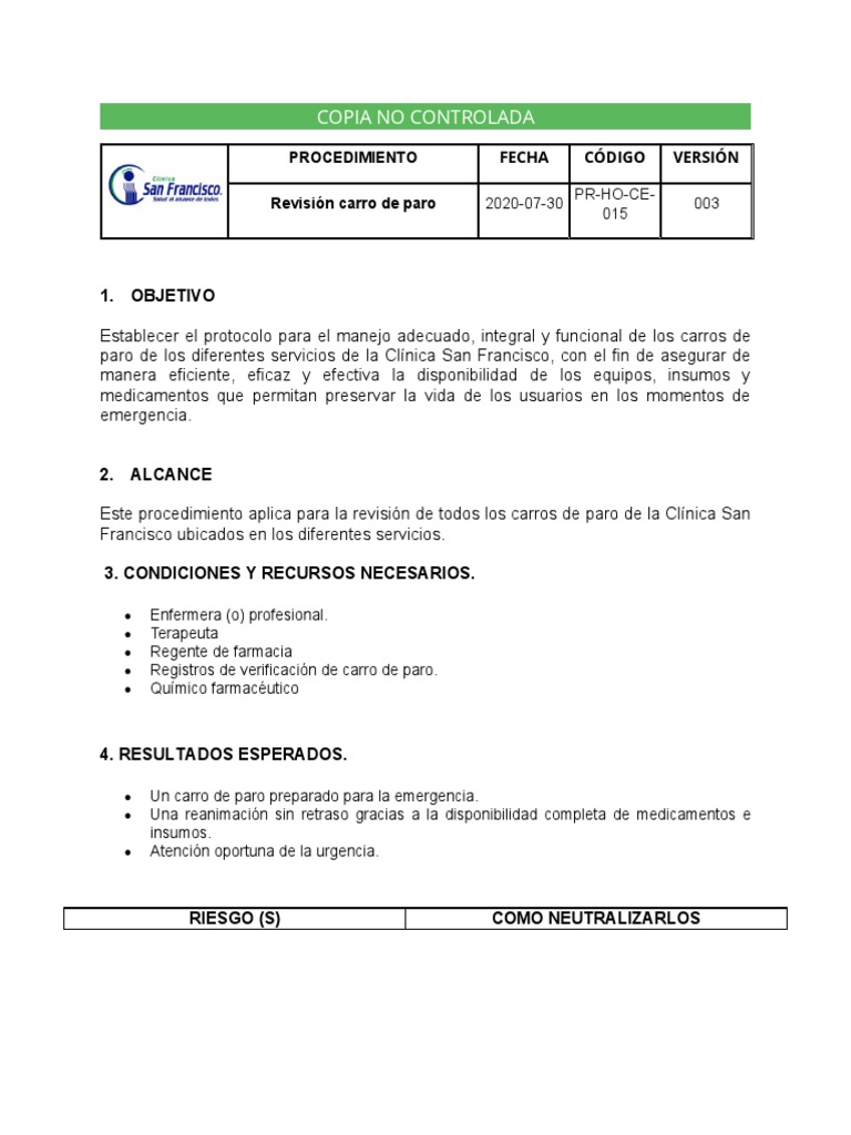 Protocolo Codigo Azul | PDF | Medicamentos con receta | Farmacia