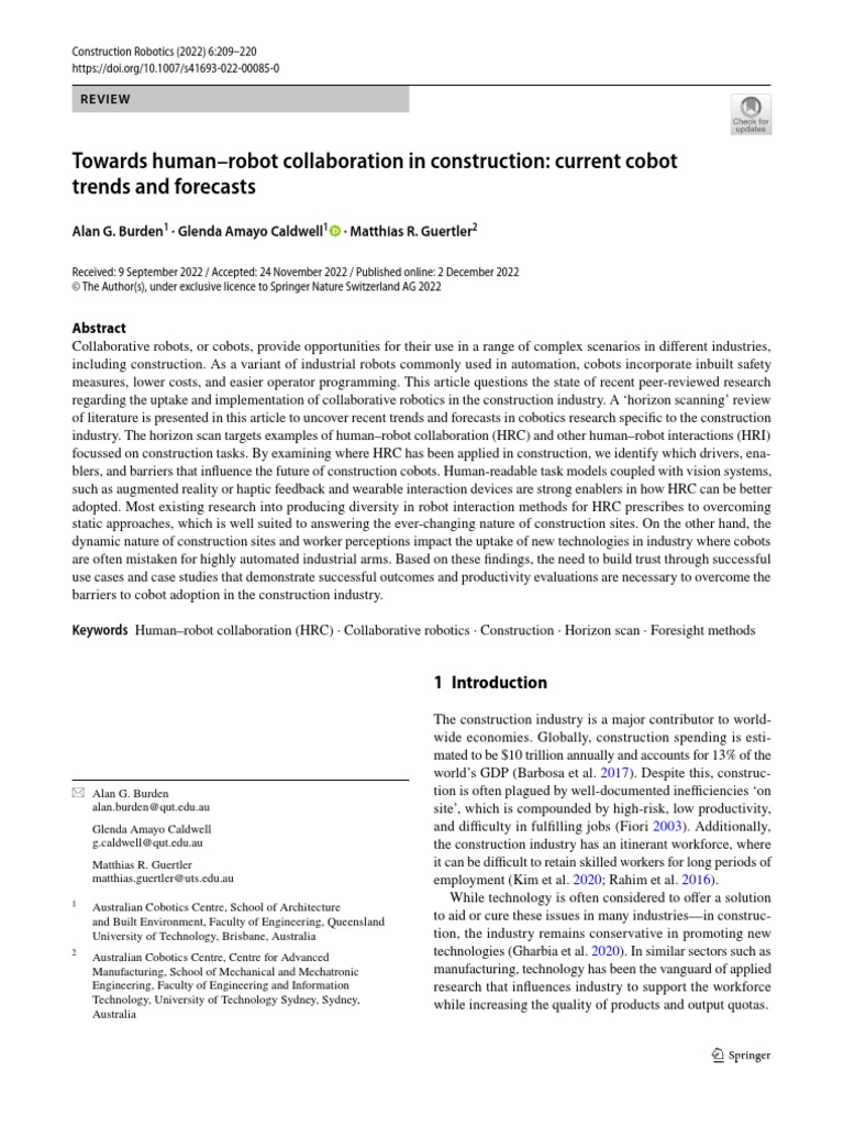 Cobots Pdf Robotics Simulation