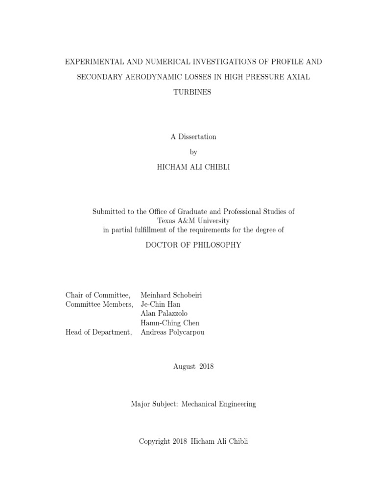 CHIBLI - Texas A - M - Expermental and Numerical Investigation of ...