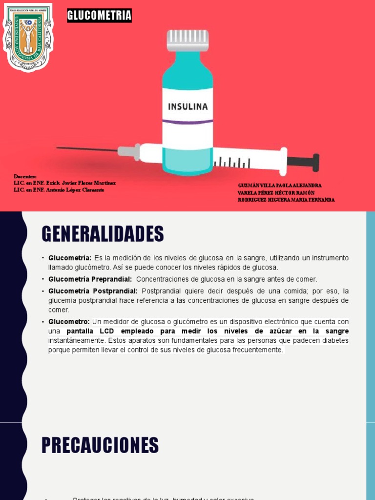 Guía Completa sobre Glucometría y Diabetes | PDF | Diabetes | Insulina
