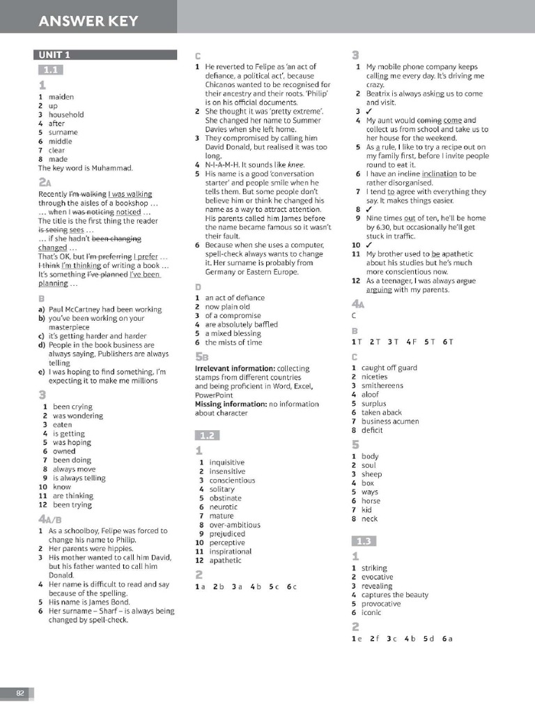 Speakout 2nd Edition Advanced Workbook With Key | PDF