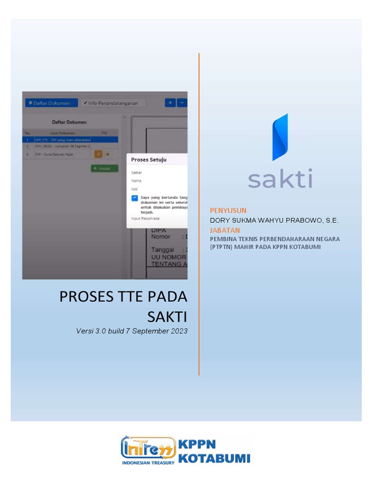 Juknis TTE SAKTI Baru - Ver.3.0 | PDF