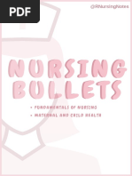 Fundamentals of Nursing Bullets (Nle & Nclex) | PDF | Physical ...