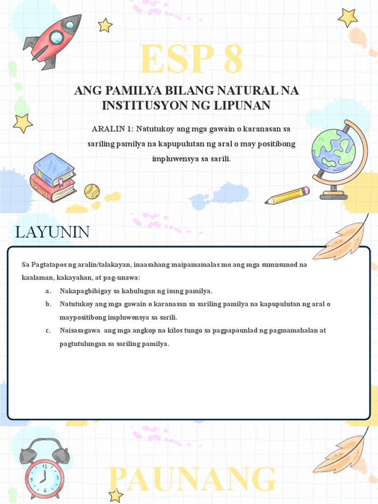 Esp 8 - WK1 - Aralin - 1 | PDF