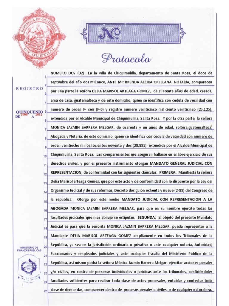 Protocolo Notariado | Justicia | Crimen y violencia