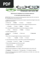 Hematology: Practice Worksheet 1 | PDF | Coagulation | Intravenous Therapy