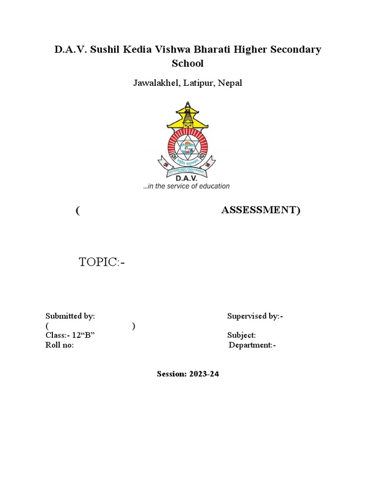 COVER PAGE of Dav | PDF