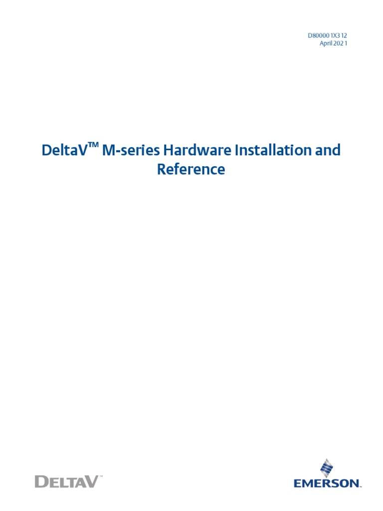 DeltaV M-Series Hardware Installation and Reference Manual (SPEC) | PDF ...