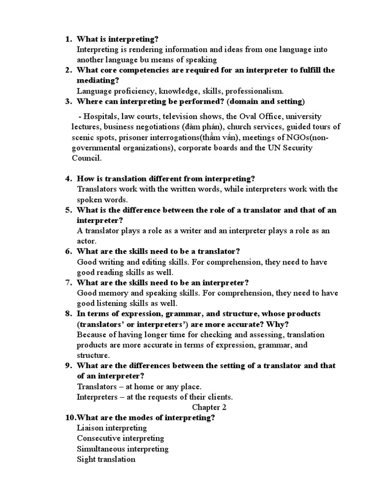 Interpreting: Skills and Techniques | PDF | Language Interpretation | Memory