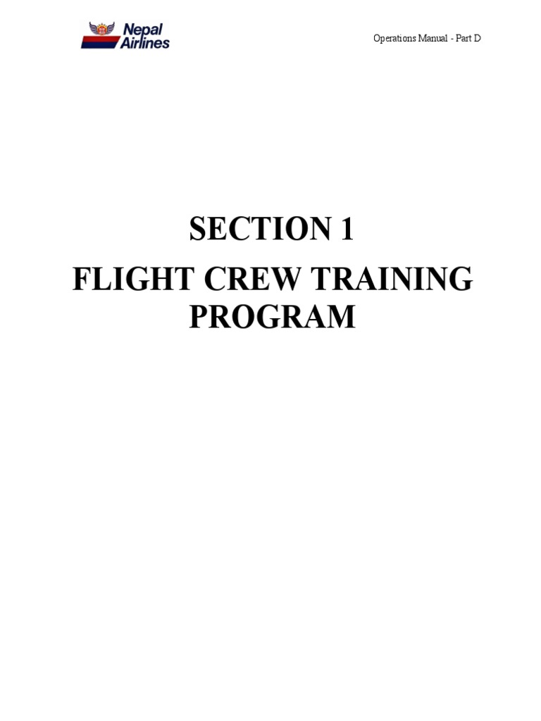Flight Crew Training Manual Overview | PDF | Flight Instructor ...