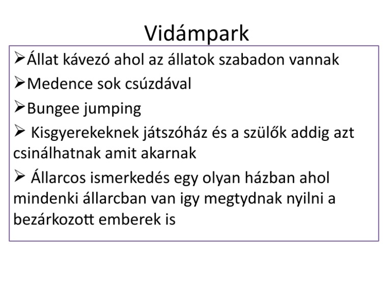 Vidámpark | PDF