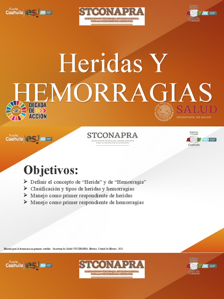 Heridas y Hemorragias | PDF | Primeros auxilios | Lesión