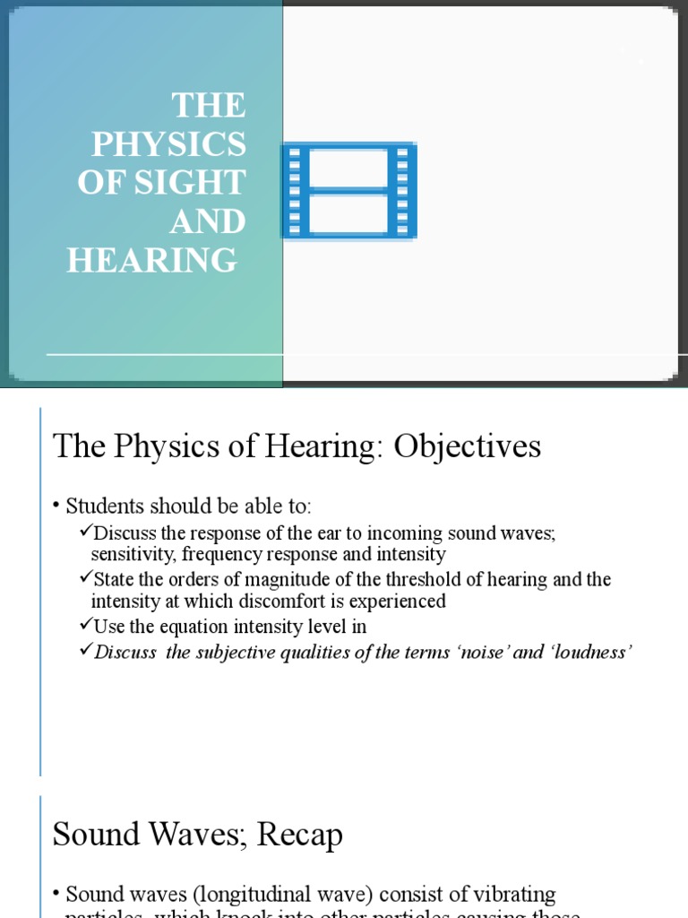 Physics of Sight and Hearing | PDF | Sound | Waves