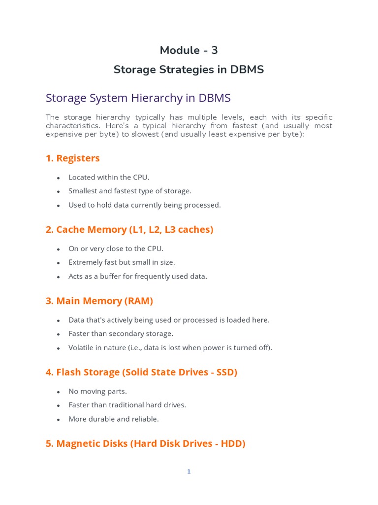 Storage, Indices, B Tree, Hashing in Dbms | PDF | Computer Data Storage | Database Index