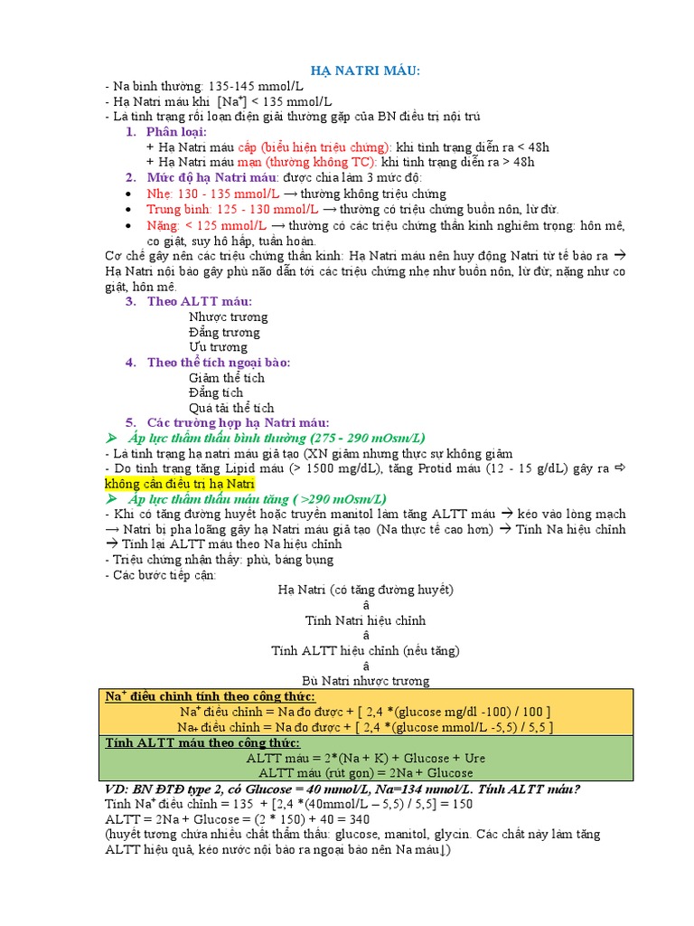 2. Rối Loạn Natri | PDF