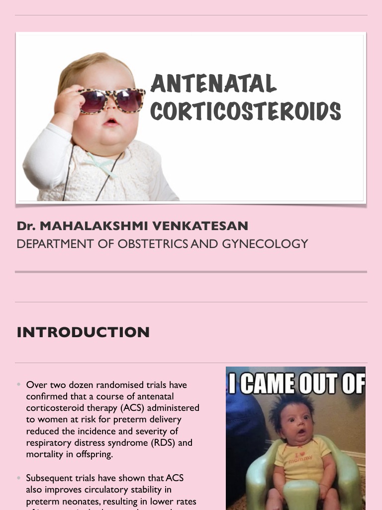 Antenatal Corticosteroids | PDF | Preterm Birth | Maternal Health