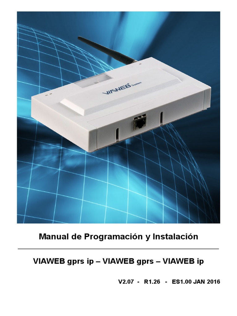 Módulo VIAWEBgprsip V207 R127 - Es | PDF | paquete general de Radio sevicio | Protocolos de red
