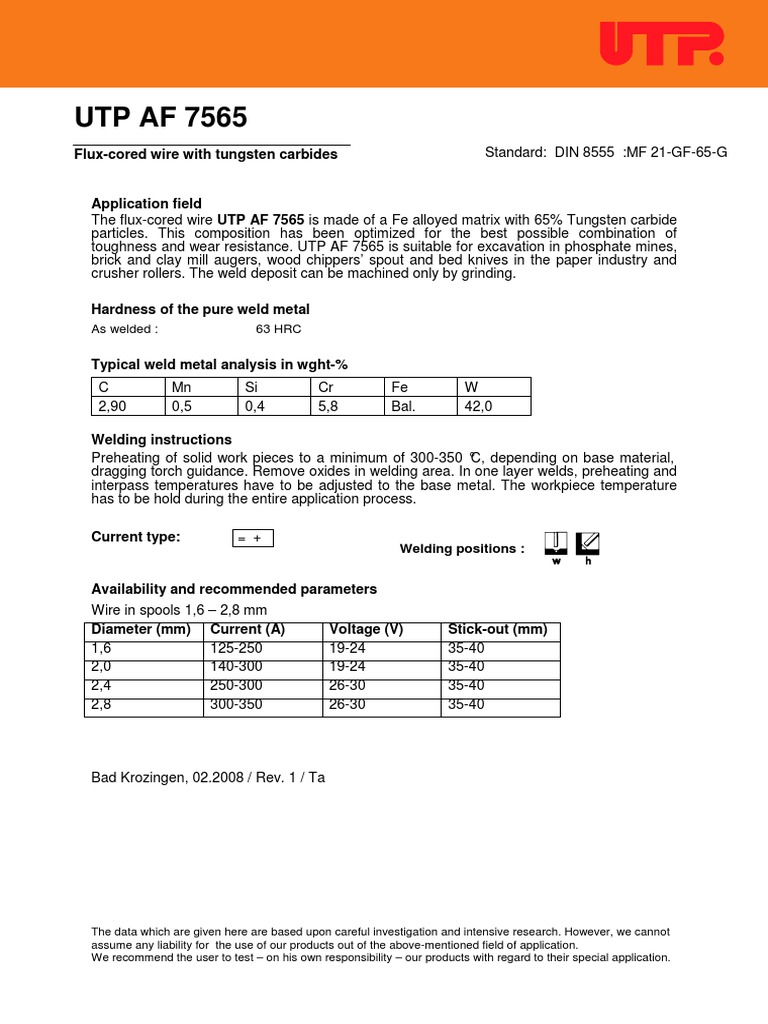 UTP AF 7565-Rev1 | PDF