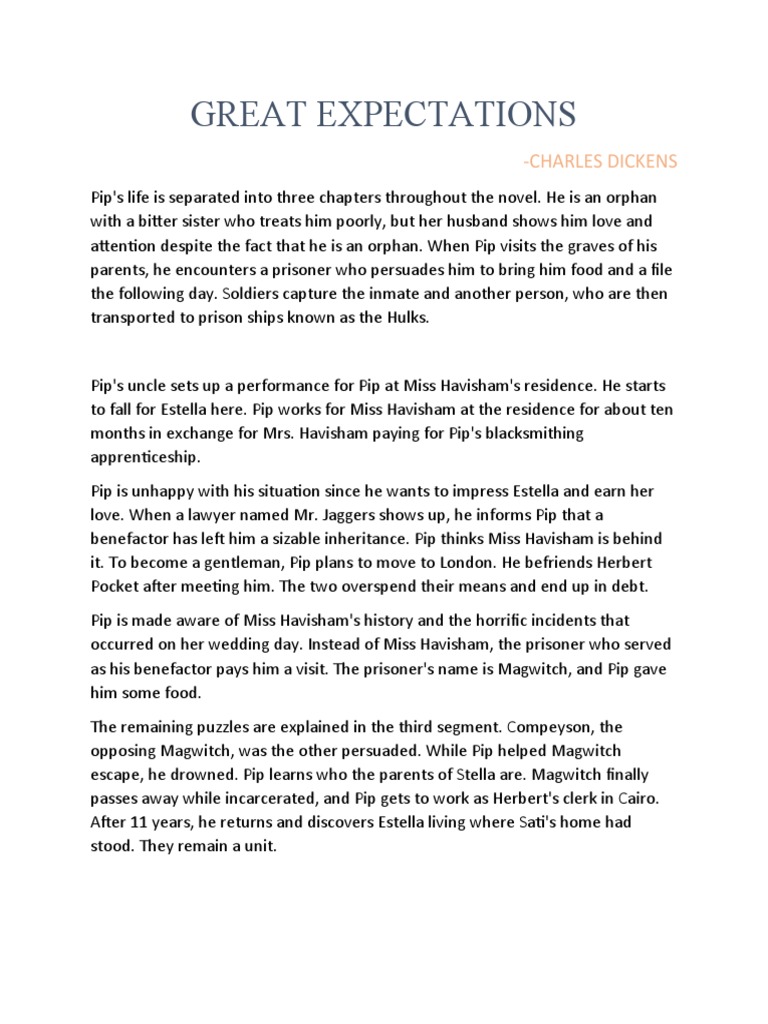 Great Expectations | PDF | Great Expectations