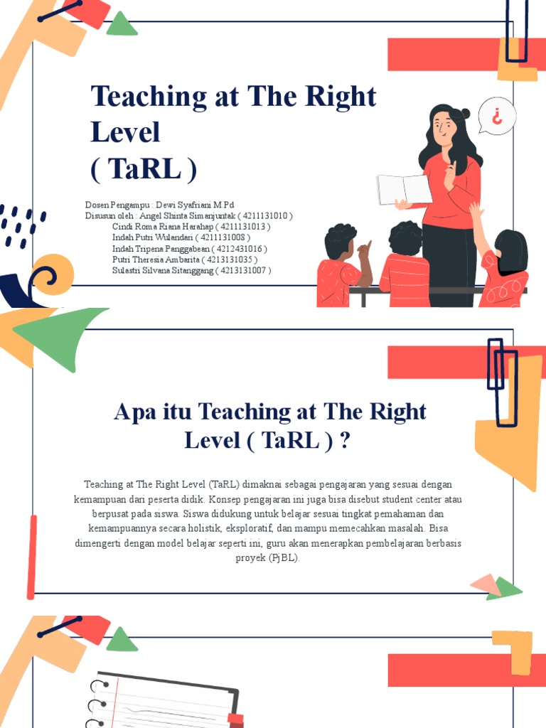 Penerapan Pendekatan TaRL dalam Pembelajaran | PDF