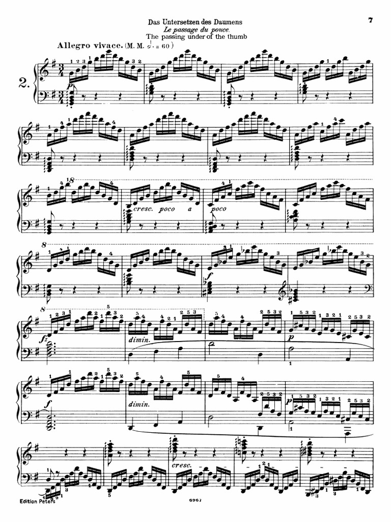 Estudio Op.740, No.2, Czerny | PDF