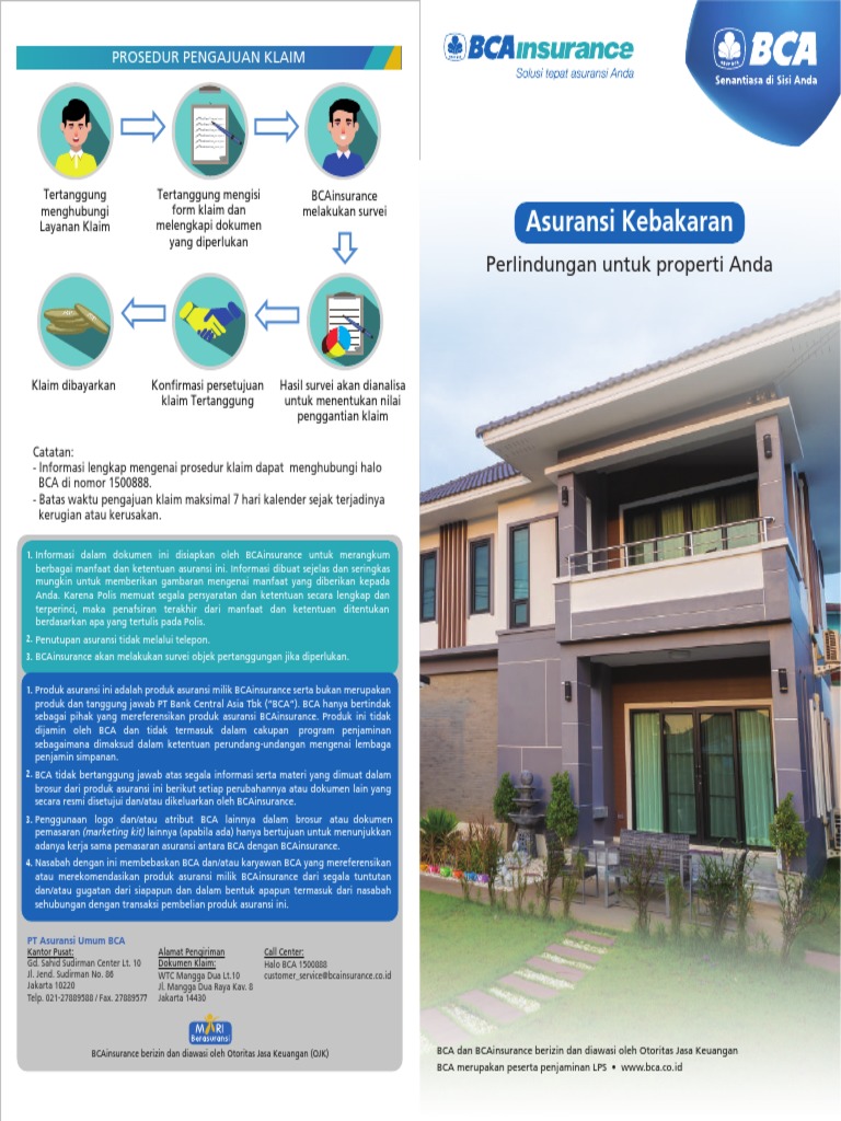 Brosur Asuransi Kebakaranbbca | PDF