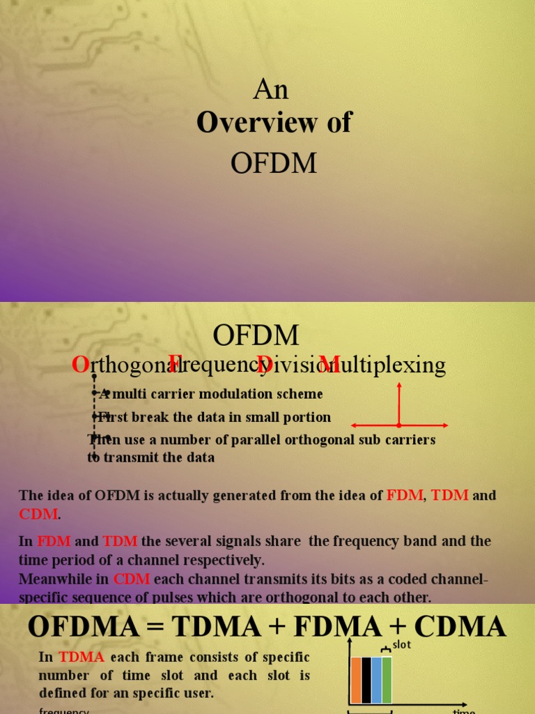 OFDMA | PDF | Orthogonal Frequency Division Multiplexing | Modulation