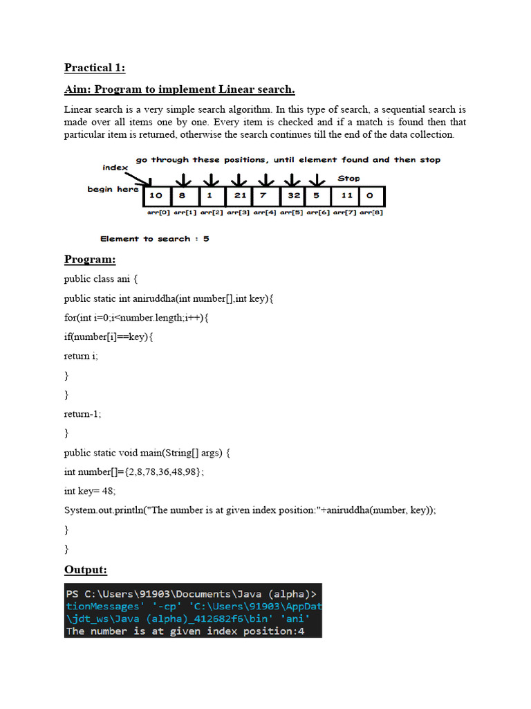 Practical Daa 1 Pdf Computer Programming Algorithms And Data Structures