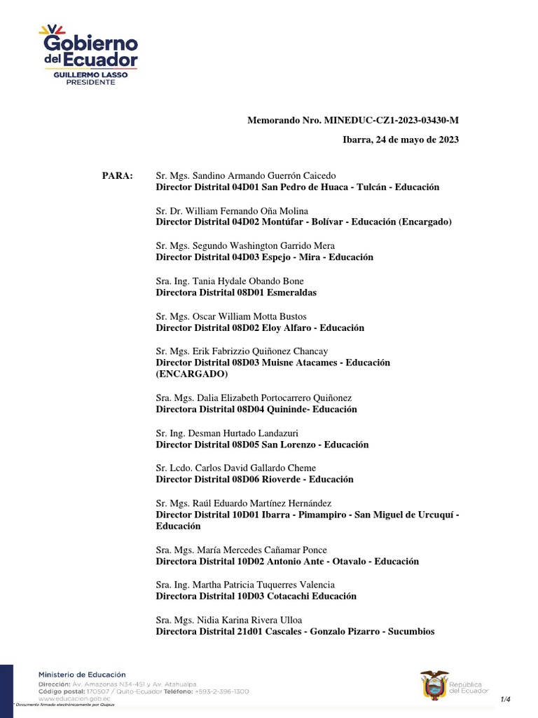 Mineduc-Cz1-2023-03430-M - Evaluacion de Afectaciones y Necesidades | PDF