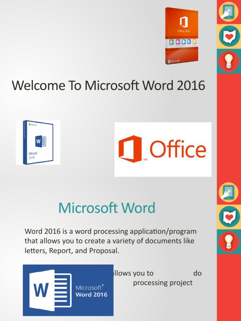 Word 2016 | PDF | Microsoft Word | Page Layout
