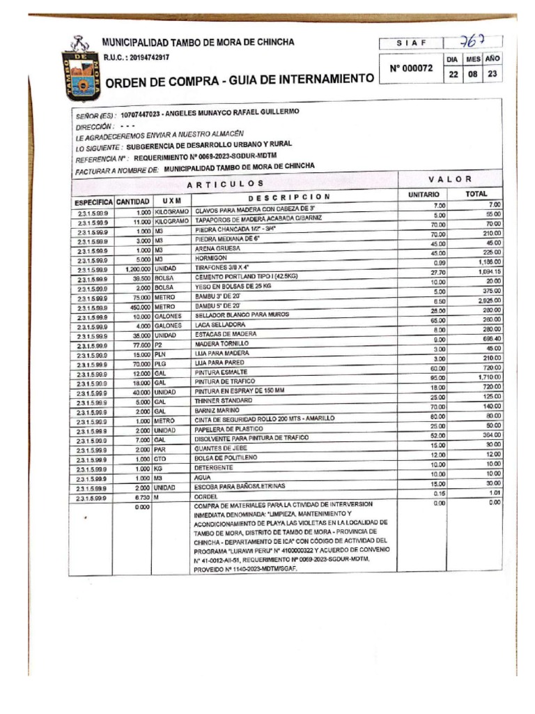 HERRAMIENTA - GUIA - ORDEN DE COMPRA_compressed (1) | PDF