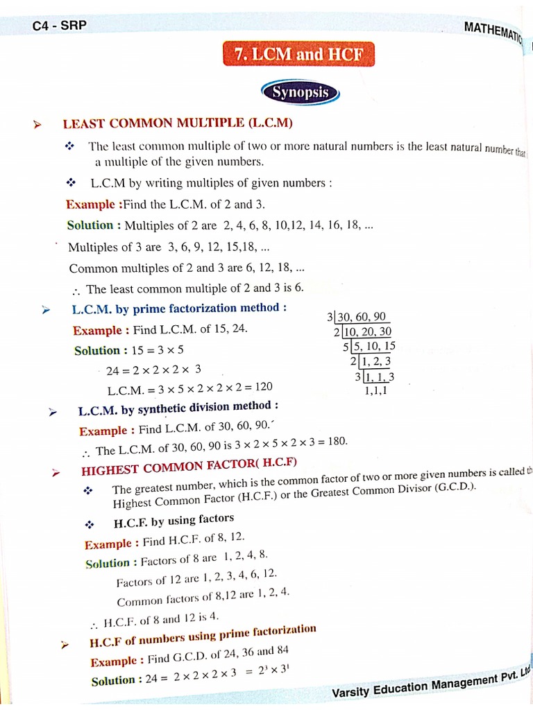 C4 Mathematics SRP Material PDF | PDF