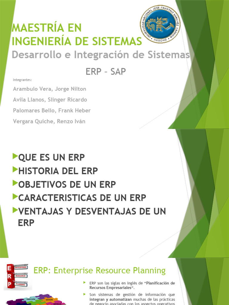 Exposición ERP-SAP Final | PDF | Planificación de recursos ...