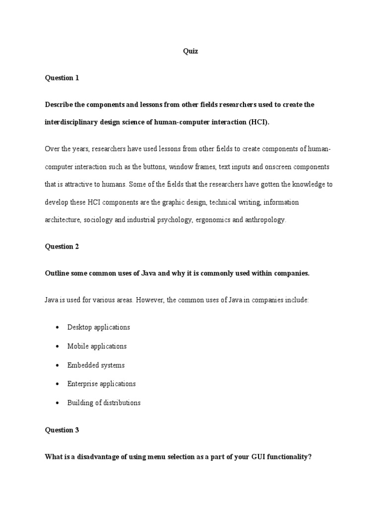 Quiz | PDF | Graphical User Interfaces | Icon (Computing)