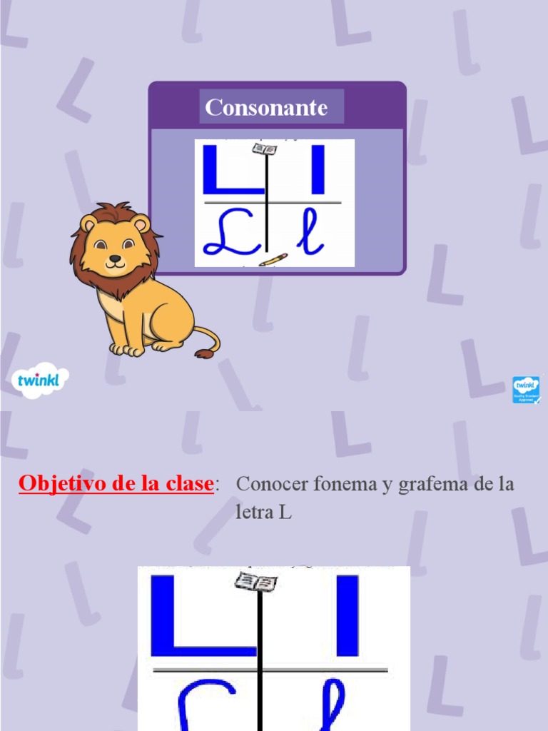 Consonante L Clase 1 | PDF