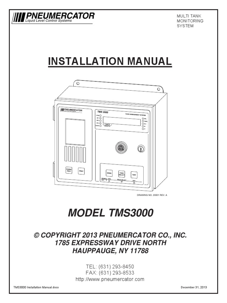 TMS3000 Installation | PDF