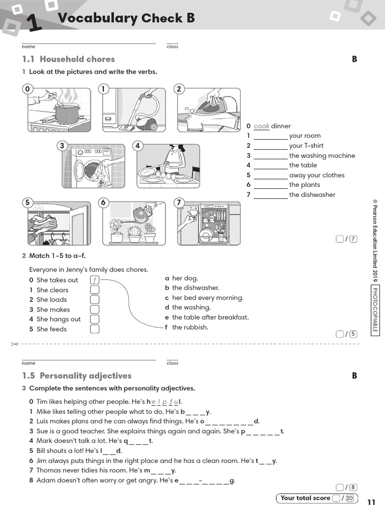 Vocabulary Check 6A | PDF | Grammar | Linguistic Morphology