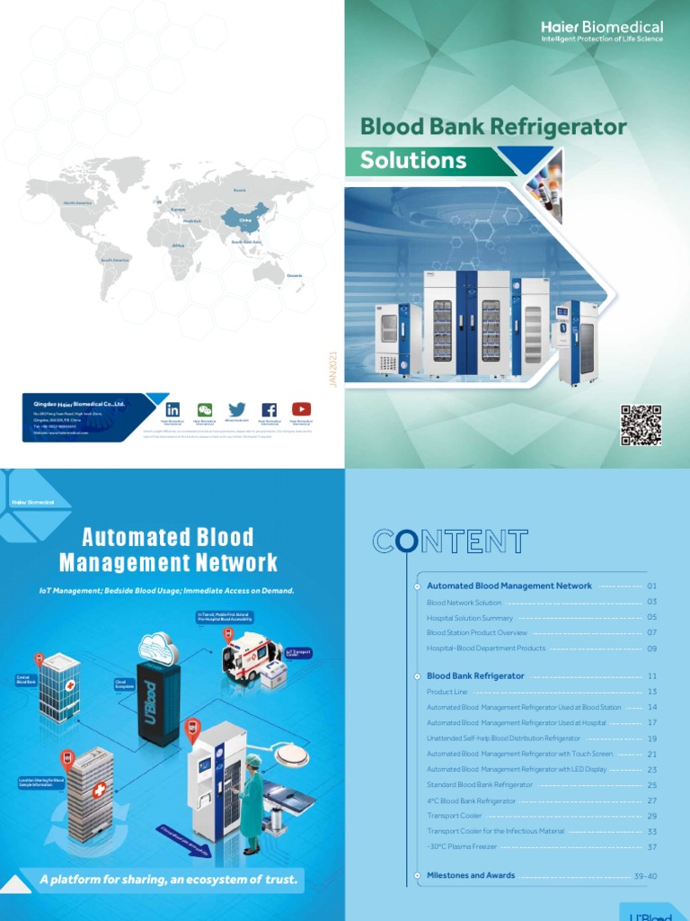 Blood Bank Refrigerator Solutions Overview | PDF | Internet Of Things ...
