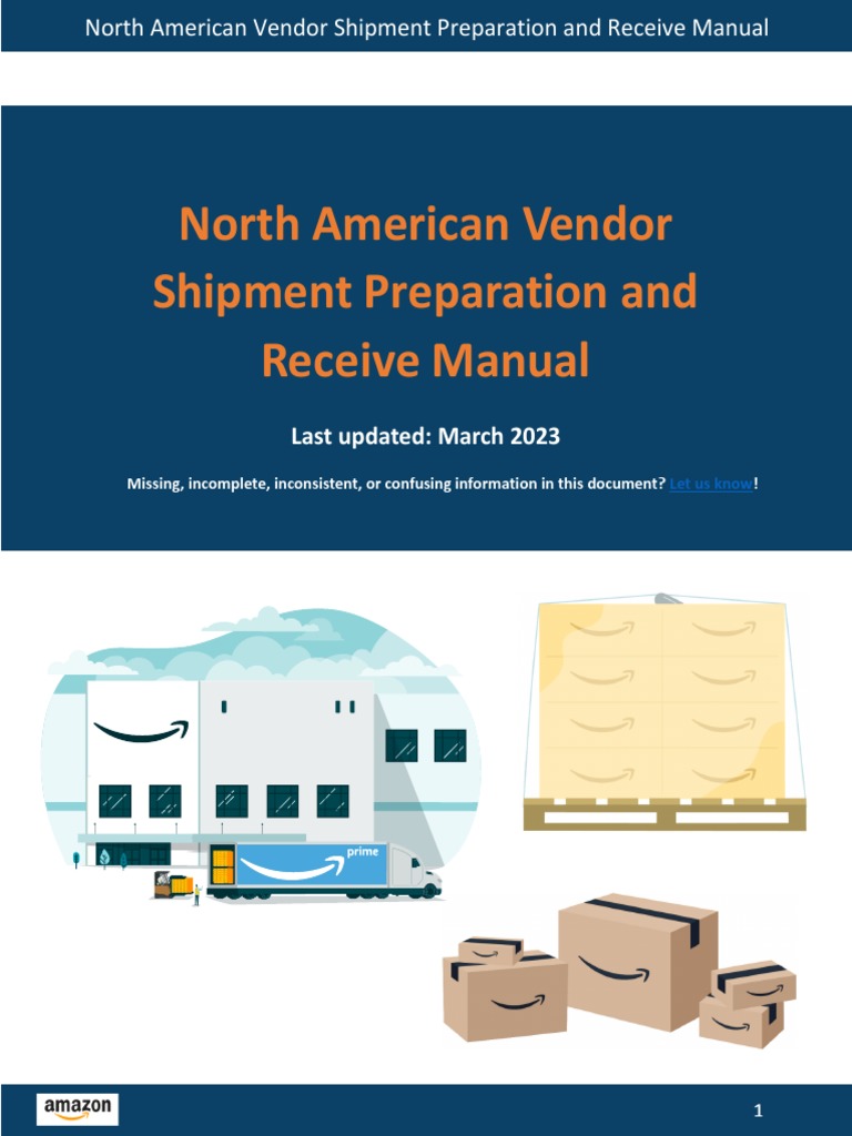 North American Vendor Shipment Preparation and Receive Manual ...