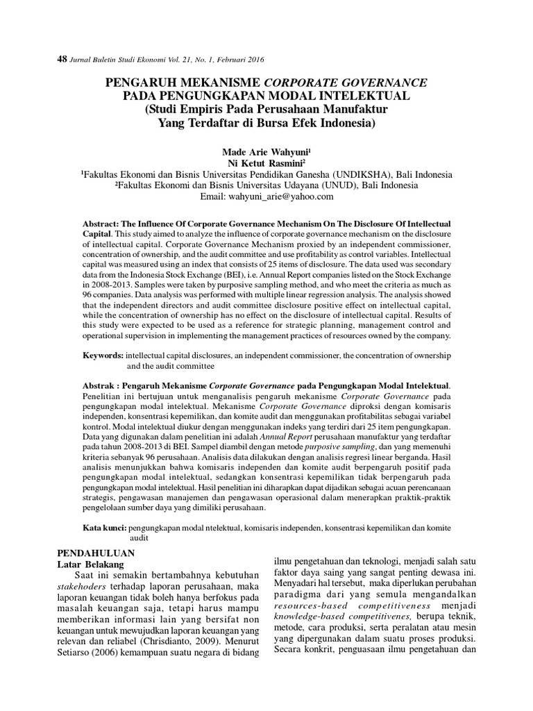 Wahyuni Dan Rasmini | PDF | Corporations | Economies