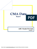 CMA Data Format for Excel Reports | PDF | Equity (Finance) | Working ...