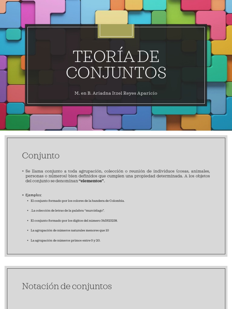 Teoría de Conjuntos | PDF | Conjunto (Matemáticas) | Matemáticas