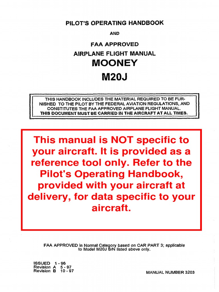 Mooney: Pilot'S Operating Handbook | PDF | Federal Aviation ...