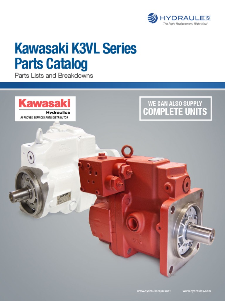 HG Kawasaki K3VL Parts Catalog Web | PDF | Horsepower | Pump