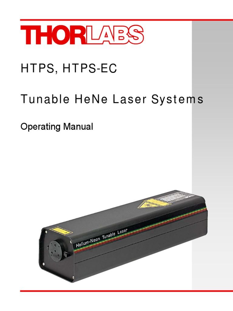 Laser He-Ne-Manual I | PDF | Electrical Engineering | Equipment