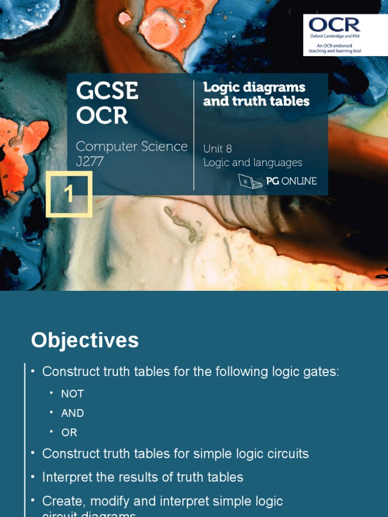 T1 Logic Diagrams and Truth Tables | PDF | Logic Gate | Boolean Algebra