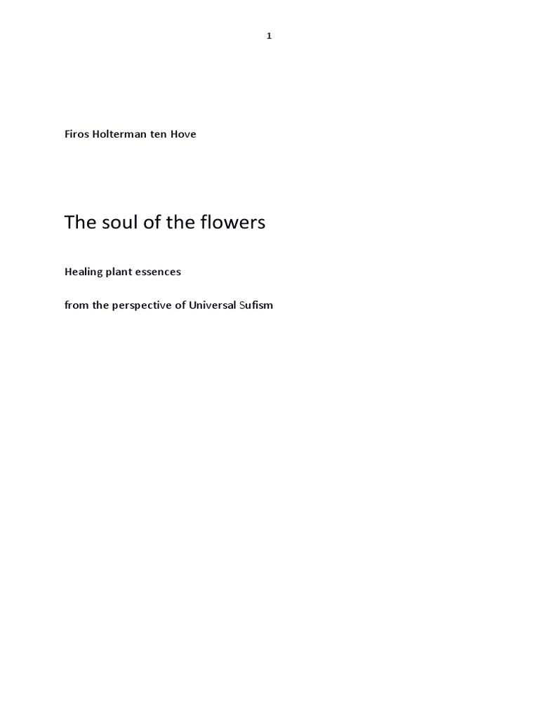 The Soul of The Flowers | PDF | Ātman (Hinduism) | Soul
